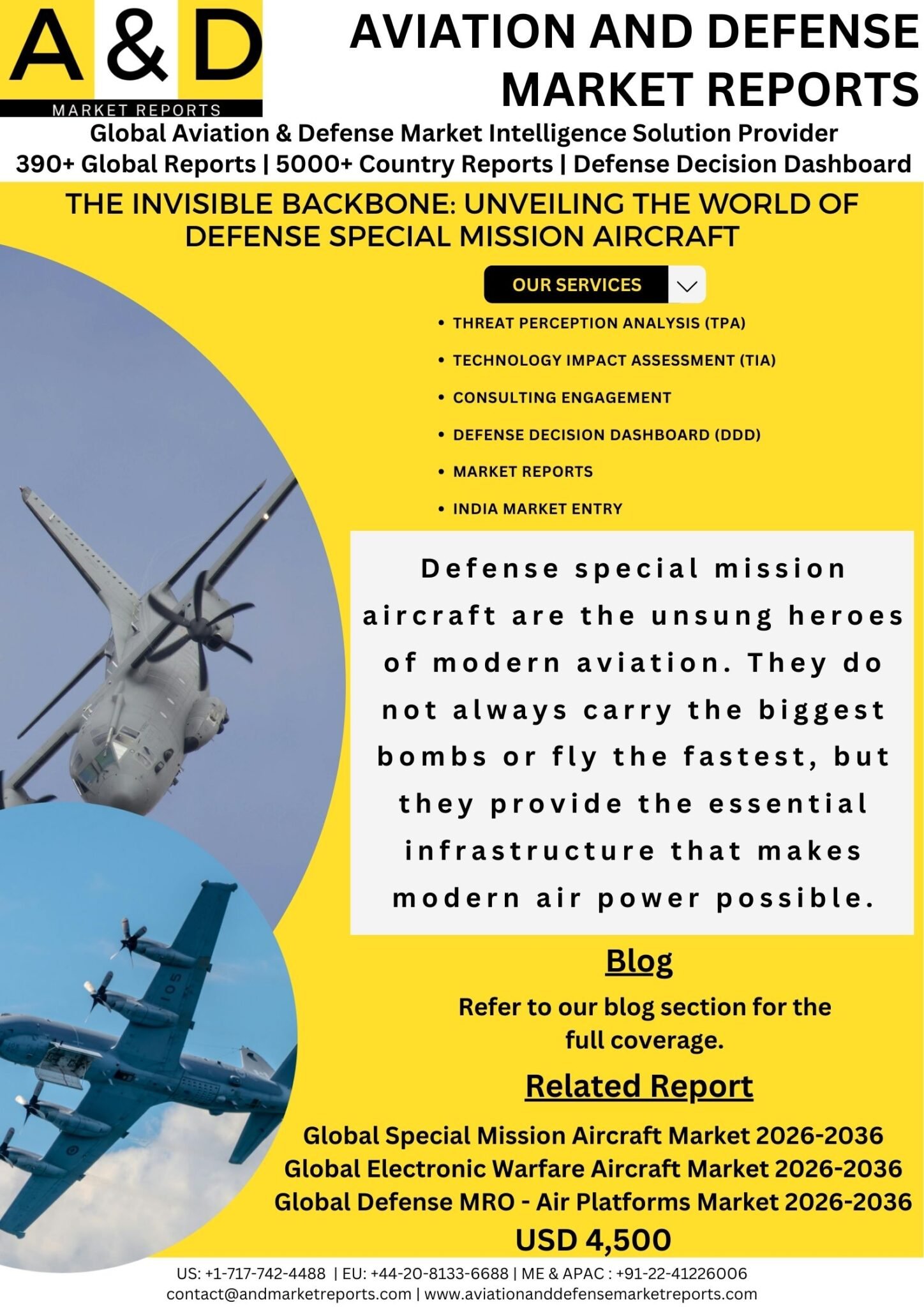 Defense Special Mission Aircraft: Stealth Support Fleet